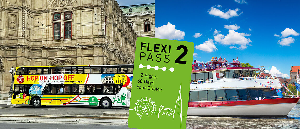 Viena FLEXI Pass: 72h HOP ON HOP OFF + Paseo en barco