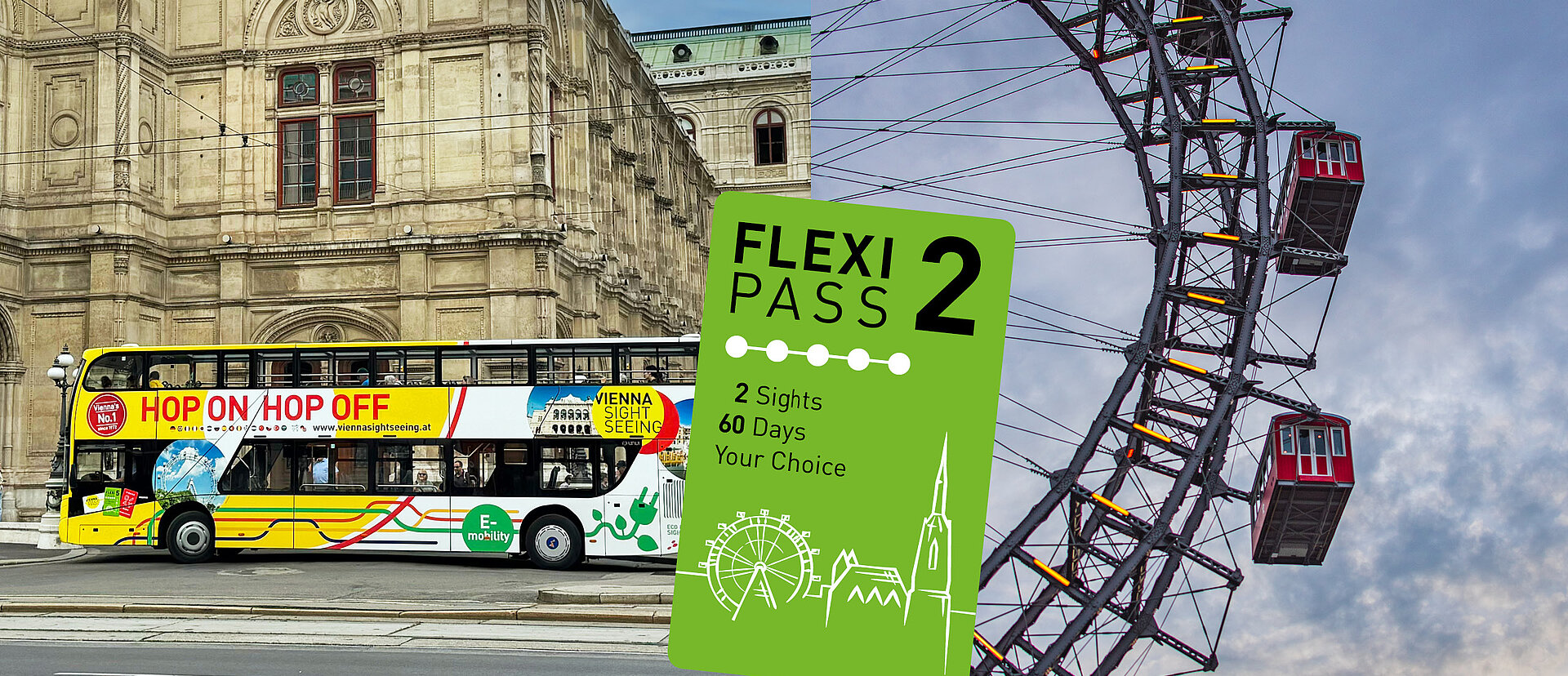 Vienna FLEXI Pass: 72 HOP ON HOP OFF + Sight of choice